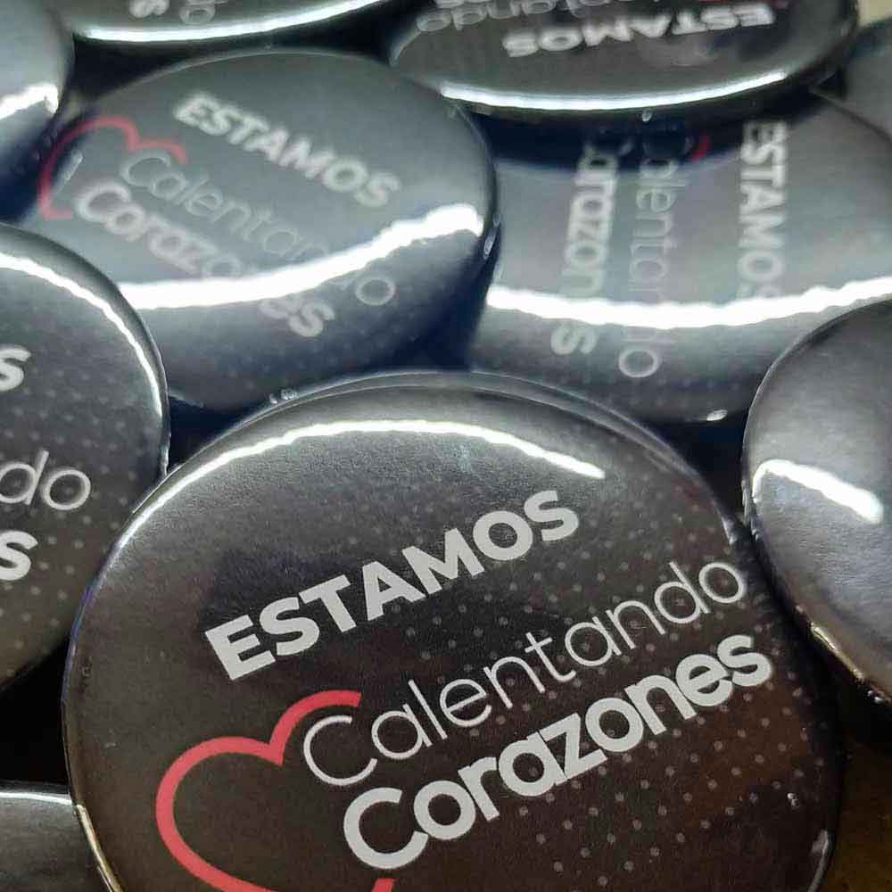 Botón publicitario en Medellín